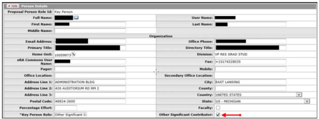 Entering Key Personnel | MSU Office of Sponsored Programs/Contract and ...